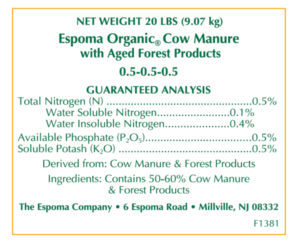 Cow Manure Compost Blend | Espoma Organic